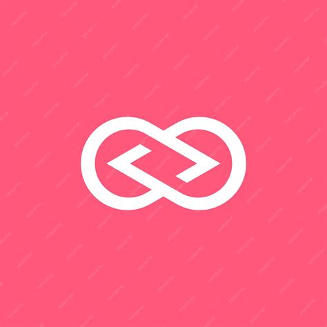 인피니티 브라켓 코딩 로고 프리미엄 벡터