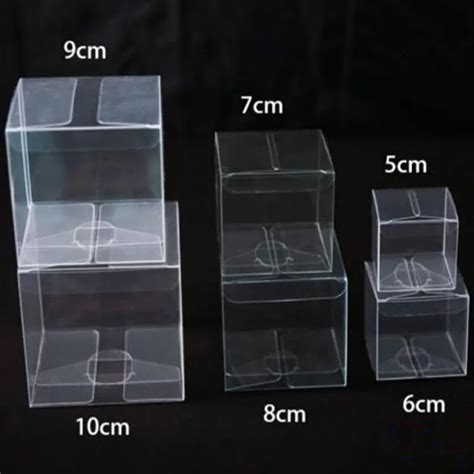 Boîtes carrées transparentes en PVC boîte d emballage cadeau pour bonbons chocolat jouets