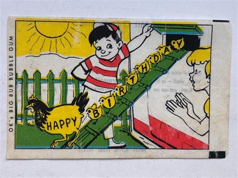 Starý žvýkačkový obrázek OK s BIG BUB BUBBLE GUM Aukro