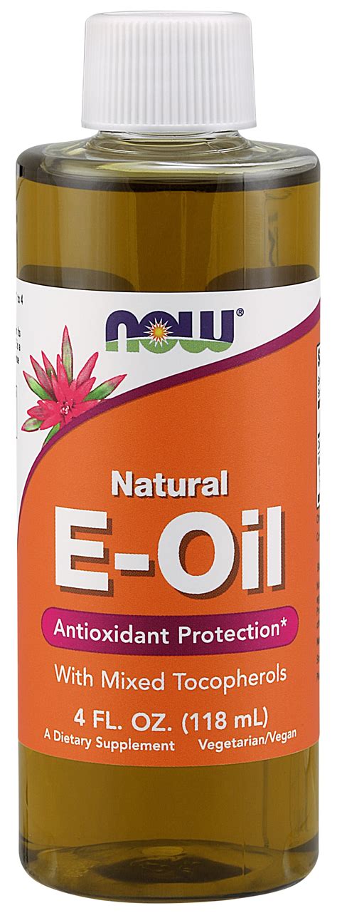 Now Supplements Natural Vitamin E Oil D Alpha Tocopherol Plus Mixed