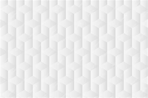 화이트 큐브 패턴의 기하학적 배경 벡터 무료 벡터