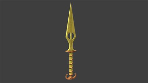 3d Stylized Brass Dagger Turbosquid 1783812