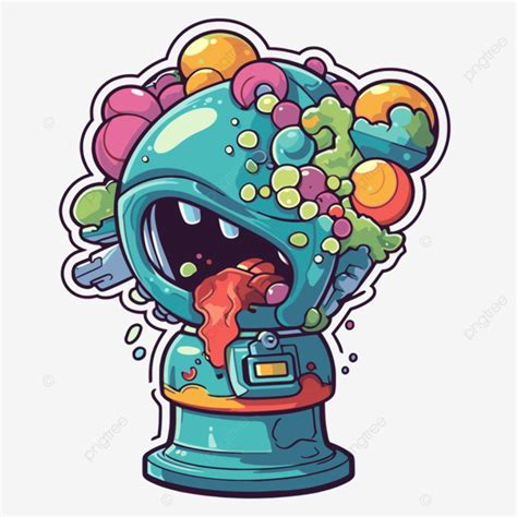 Sticker With Skull Clipart Vector Sticker Design With Cartoon