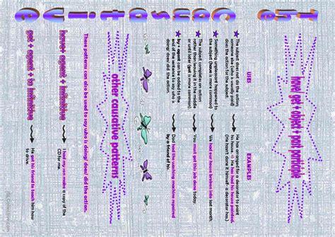 The Causative Grammar Guide Deutsch Daf Arbeitsblätter Pdf And Doc