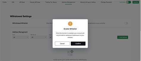 How To Enable Whitelist Address Poloniex