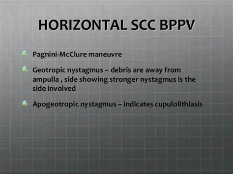 Bppv And Particle Repositioning Maneuvers