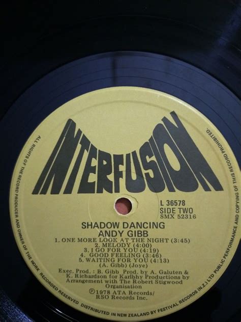 Lp Andy Gibb Shadow Dancing Hobbies And Toys Music And Media Cds
