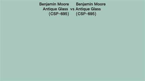 Benjamin Moore Antique Glass Vs Antique Glass Side By Side Comparison