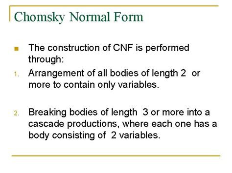 Normal Forms For Context Free Grammars Contextfree Grammar