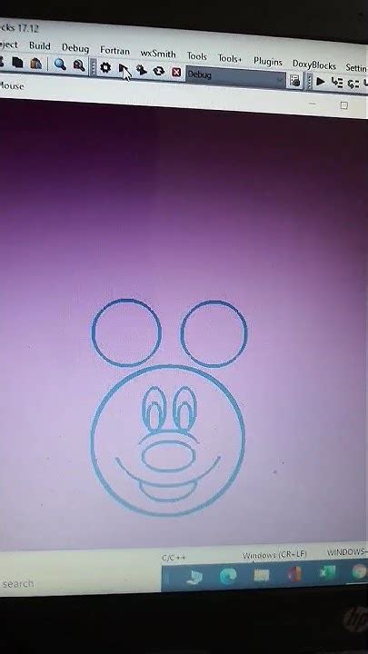 Computer Graphics Program On Micky Mouse Using Opengl C Youtube
