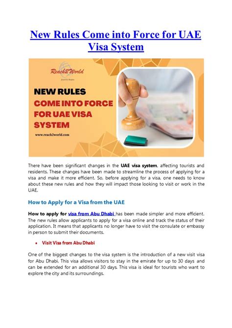 Ppt New Rules Come Into Force For Uae Visa System Powerpoint