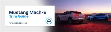 Mach E Trim Levels Compare All 2024 Ford Mustang Mach E Models