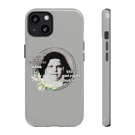 Saint Mariam Baouardy Quote Cell Phone Case Tough Cases Etsy
