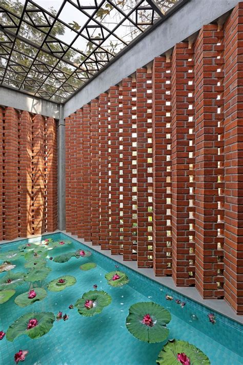 Pin By Nikunj On Aakash Patel Exposed Brick Brick Design Bungalow