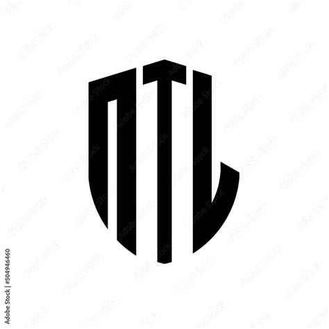 Ntl Letter Logo Design Ntl Modern Letter Logo With Black Background