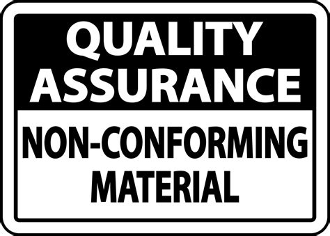 Signo De Material No Conforme De Garantía De Calidad 8066376 Vector En