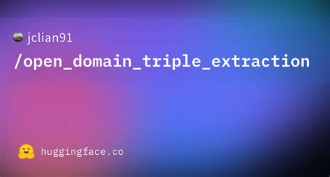 Jclian91opendomaintripleextraction · Datasets At Hugging Face