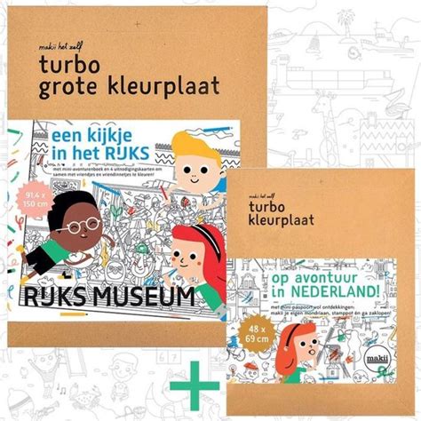Makii MAK 004 Turbo Grote Kleurplaat RIJKSMUSEUM Turbo Kleurplaat