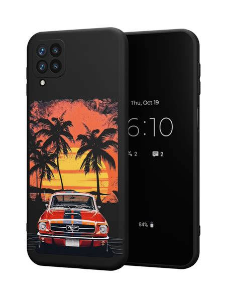 Силиконовый чехол Mcover для Galaxy A22 (Галакси А22), Форд Мустанг ...