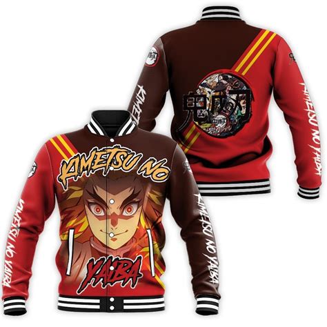 Rengoku Kyojuro Kimetsu No Yaiba Baseball Jacket BJ1890 We Sell