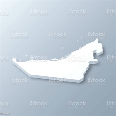 阿拉伯聯合大公國灰色背景的3d地圖向量圖形及更多地圖圖片 地圖 阿剌伯聯合酋長國 杜拜 Istock