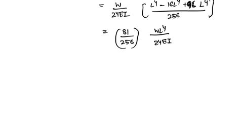 Solved 2 Figure 1 Shows A Pinned Fixed Beam Subject To A Uniform Load The Equation For The