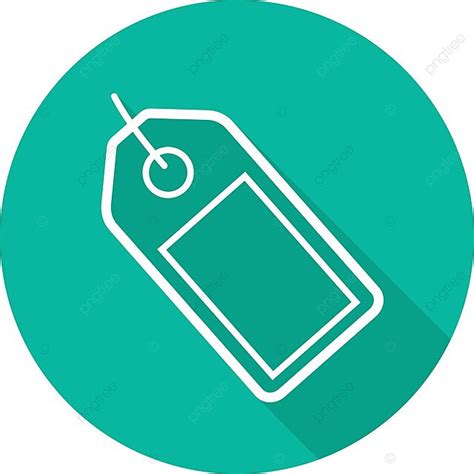 Price Tag Flat Linear Long Shadow Icon Pictogram Badge Contour Vector, Pictogram, Badge, Contour ...