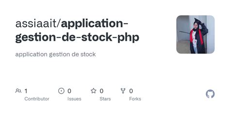 GitHub Assiaait Application Gestion De Stock Php Application Gestion De Stock