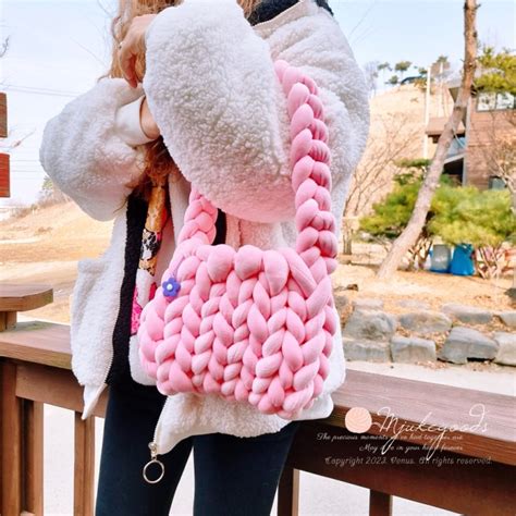 벨벳자이언트얀 핑거니팅으로 가방만들기 Diy 네이버 블로그