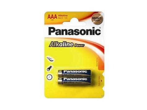 ელემენტი ალკალინური Panasonic Alkaline Power Lr03 Aaa 2ც