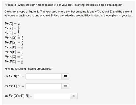 solved 1 point rework problem 4 from section 3 4 of your