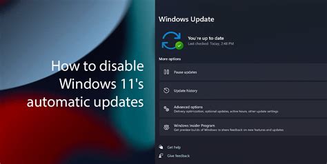 How To Disable Windows 11s Automatic Updates
