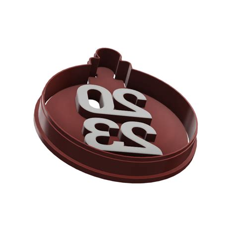 Stl File 2023 Christmas Cookie Cutter・template To Download And 3d Print