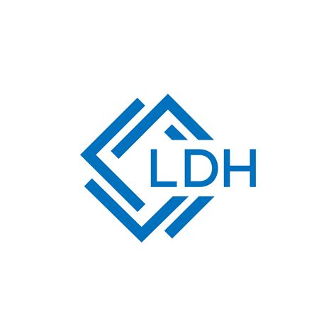 Ldh Letter Logo Design On White Background Ldh Creative Circle Letter Logo Concept Ldh Letter