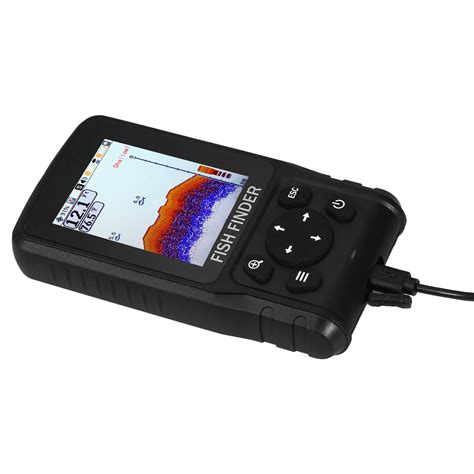 Эхолот Sonar Беспроводной Wi-Fi рыболокатор 2,8 дюймов lcd эхолот 118FT ...