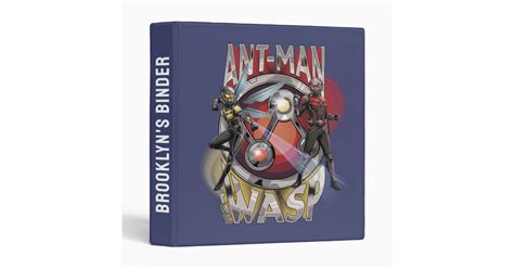 Ant Man And The Wasp Pym Particle Graphic 3 Ring Binder Zazzle