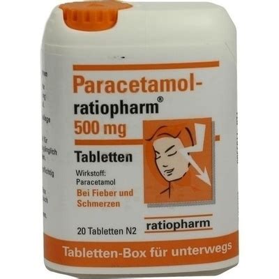 Paracetamol-ratiopharm 500mg Tablettenbox - HÀNG-ĐỨC.COM