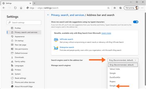 How To Make Google As Default Search Engine In Microsoft Edge OTechWorld