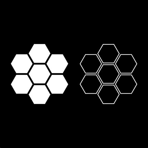 Hexagonal Technology Concept Hexagon Six Items Bee Sota Geometry Six