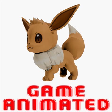 Pokemon Eevee Animated Game Already 3d Model Turbosquid 2359664