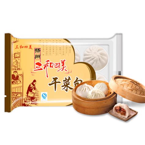 三和四美干菜包子300g扬州特产早餐面点冷冻食品速冻包子6只包子袋装视频介绍 三和四美干菜包子300g扬州特产早餐面点冷冻食品速冻包子6只包子