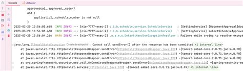 Javalangillegalstateexception Cannot Call Senderror After The Response Has Been Committed
