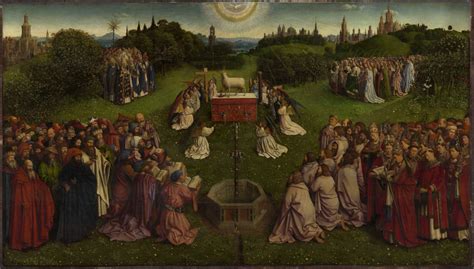 Jan Van Eyck The Ghent Altarpiece Adoration Of The Lamb