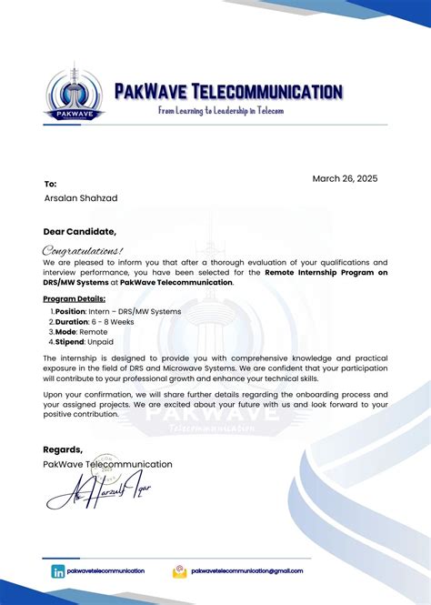 Im Thrilled To Share That I Have Been Selected For A Remote Internship