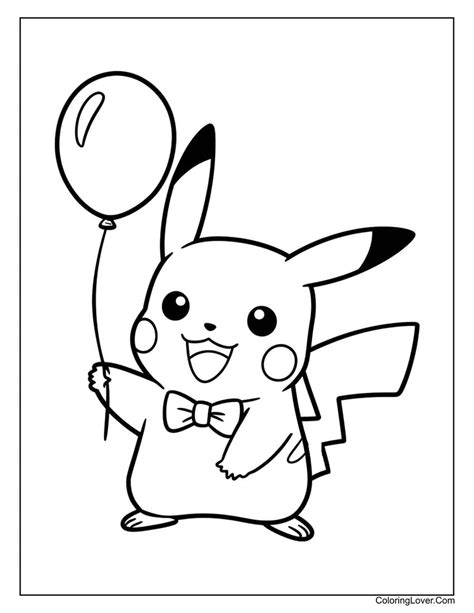 Pikachu Pictures To Print And Color Free