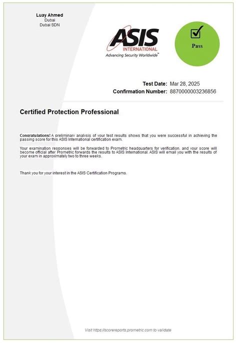 Finally Certified Protection Professional Cpp Special Thanks To… Luay Ahmed Cpp® 21 Comments