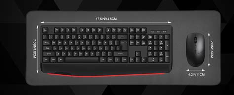 Amazon In Buy Cimetech Keyboard Mouse Combo Wireless With Palm Rest Relieve Wrist Pressure