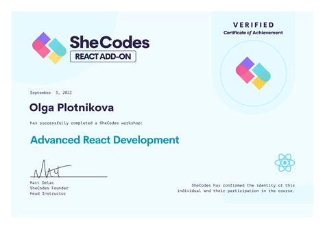 Olga Plotnikova Shecodes Profile Shecodes