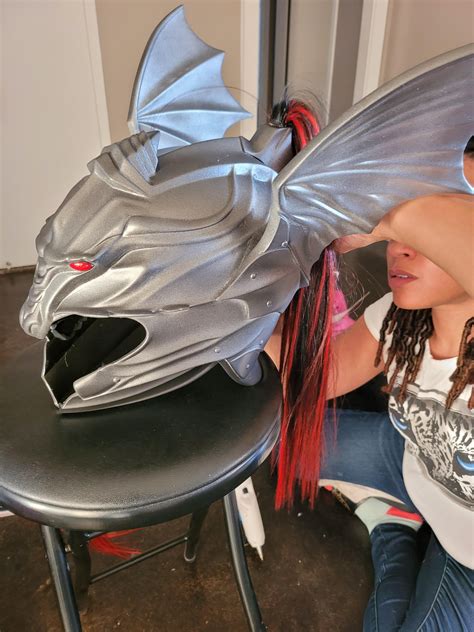 Making My Daemon Targaryen Dragon Helmet From Start To It Being