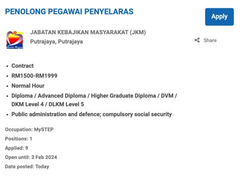 Iklan Jawatan Kosong Jabatan Kebajikan Masyarakat Jkm • Jawatan